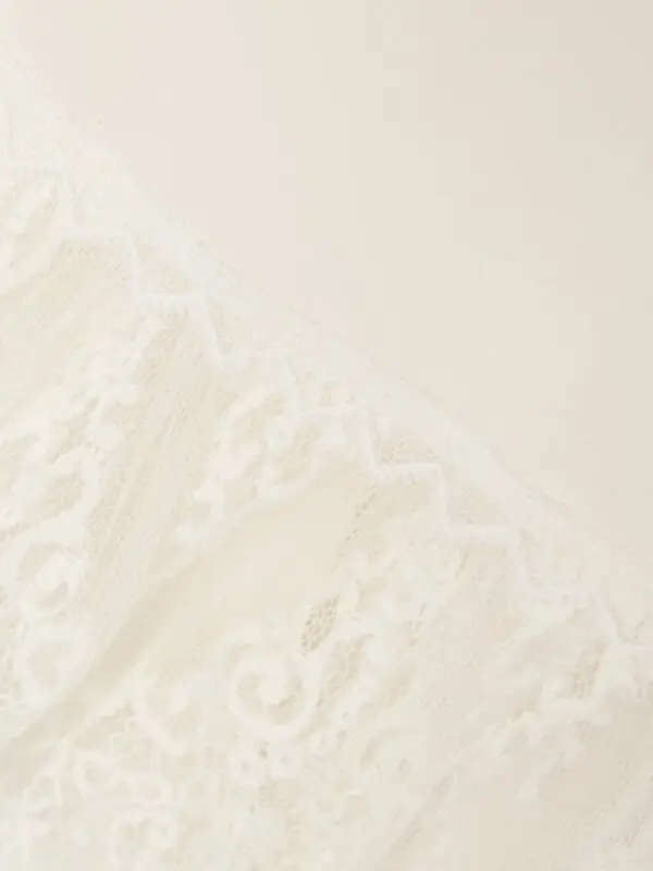 Chloé Lace Trimmed Blouse