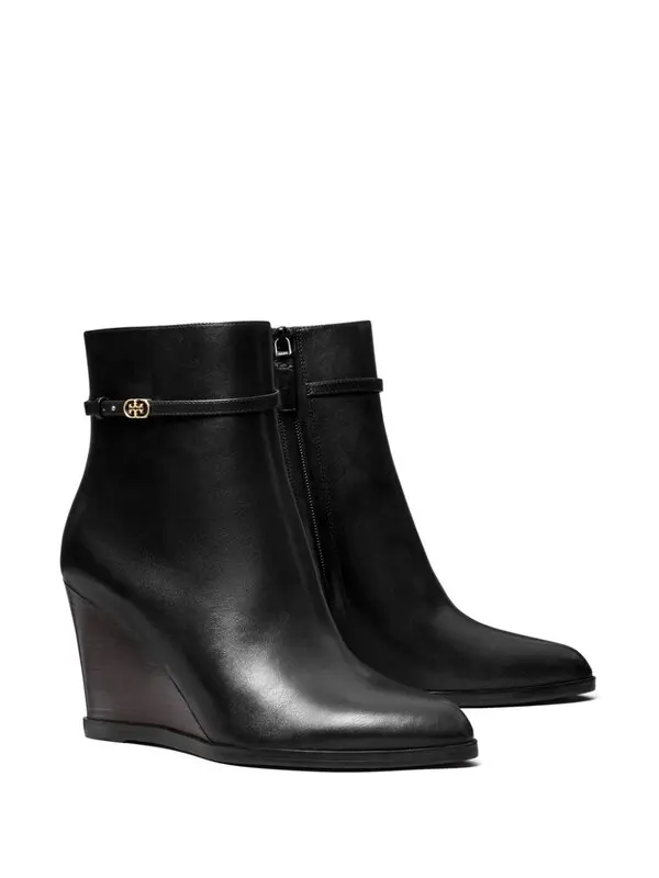 Tory Burch 85mm Double T Wedge Boots