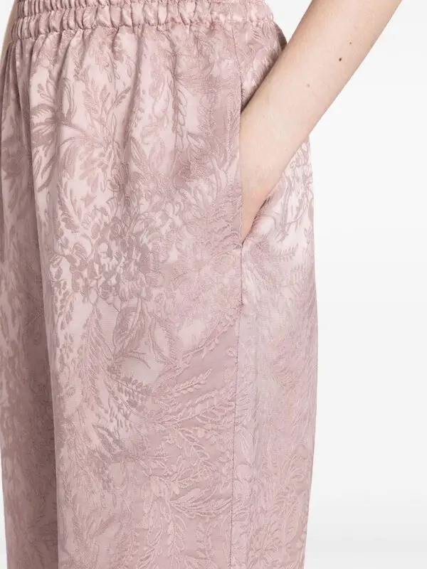GOLDEN GOOSE Floral-embroidered Trousers