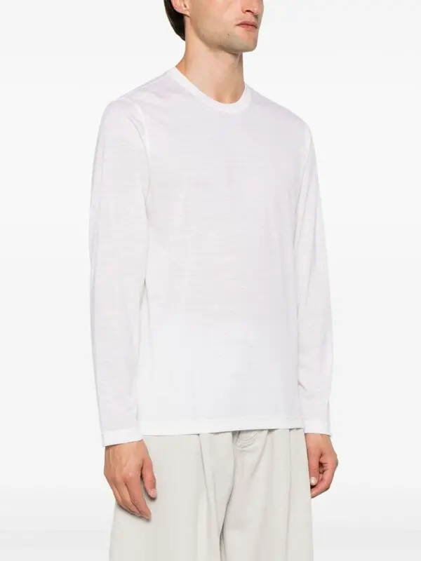 D4.0 Slub-texture T-shirt - White