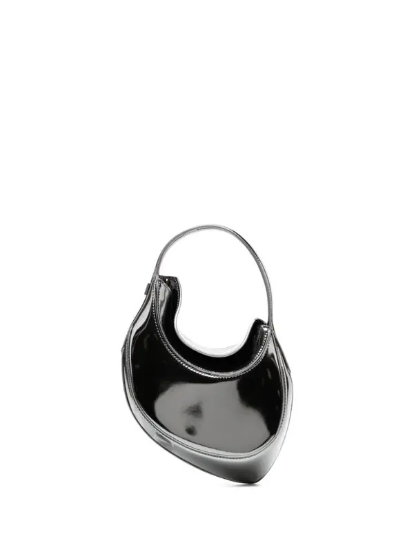 MUGLER Mini Smooth Spiral Curve 02 Bag - Silver