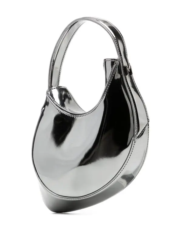 MUGLER Mini Smooth Spiral Curve 02 Bag - Silver