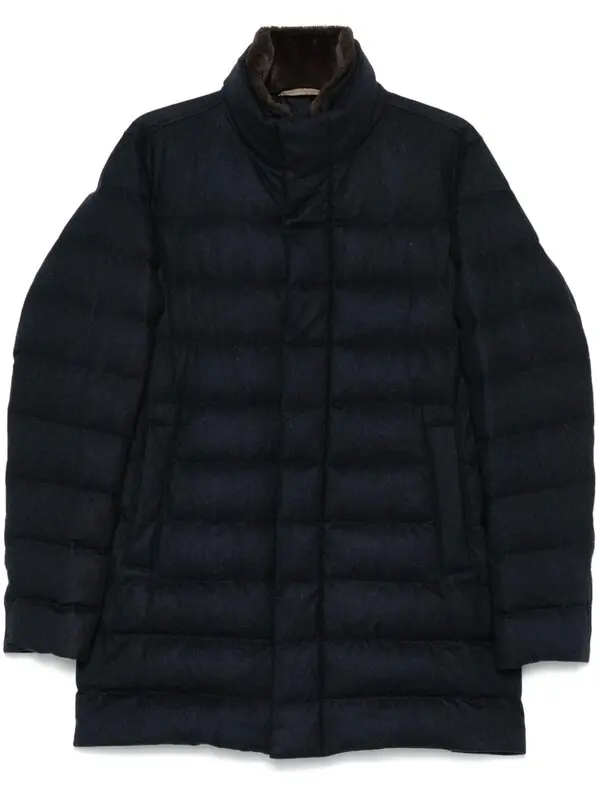 Herno Quilted Coat - Blue