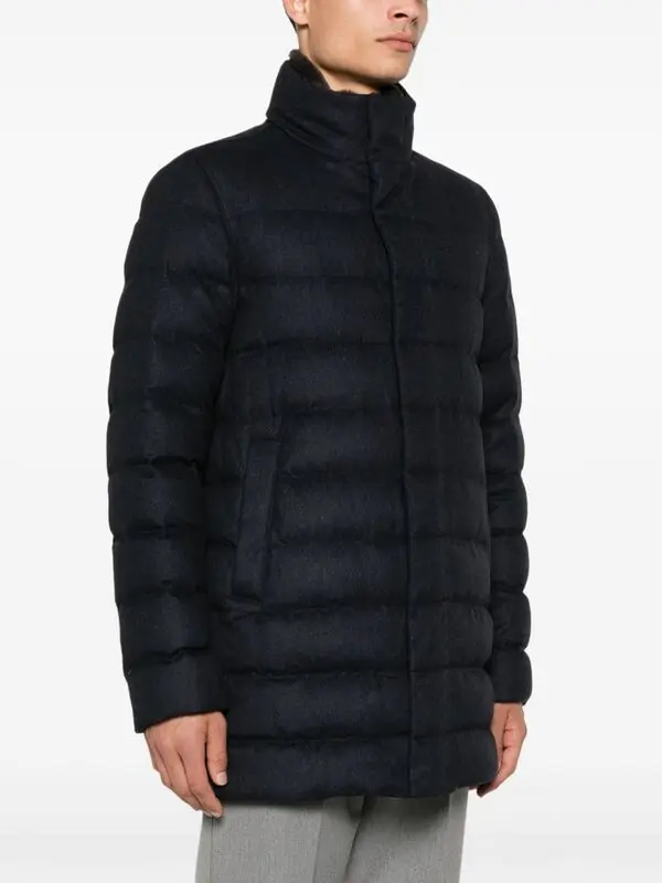 Herno Quilted Coat - Blue