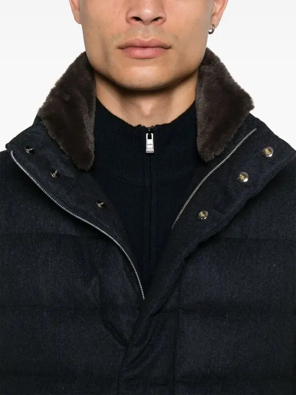 Herno Quilted Coat - Blue