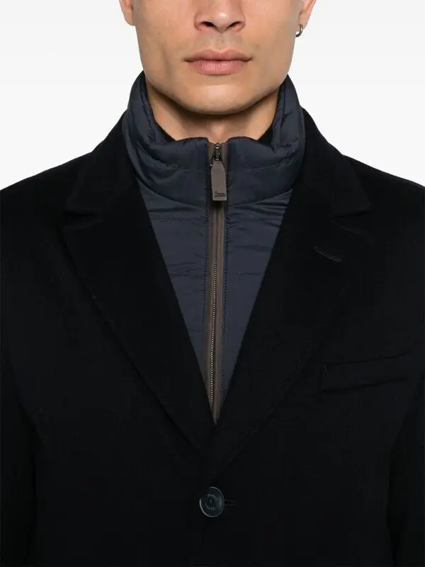 Herno Virgin Wool Coat - Blue