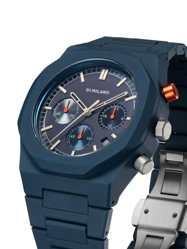 D1 MILANO 40.5mm Chronograph Watch - Black