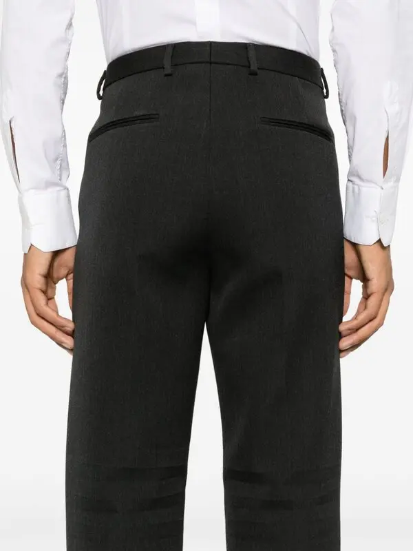 Gucci Logo-embroidered Wool Trousers