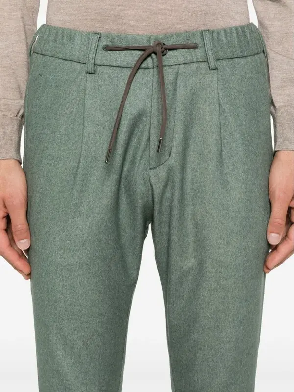 Herno Felted Trousers - Green