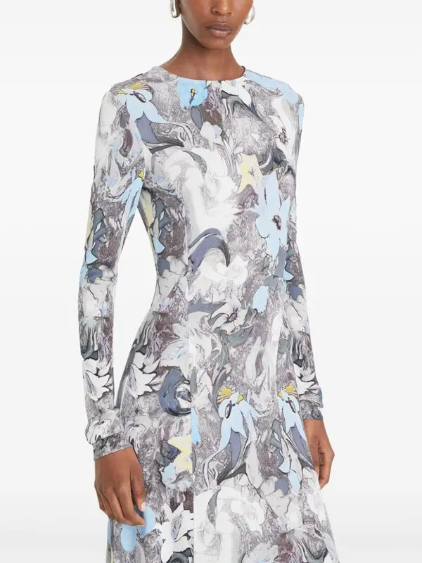 Tory Burch Printed Jersey Midi Dress