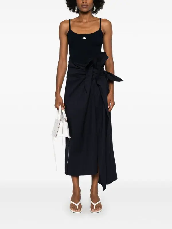 COURREGES Reedition Ribbed Tank Top - Blue