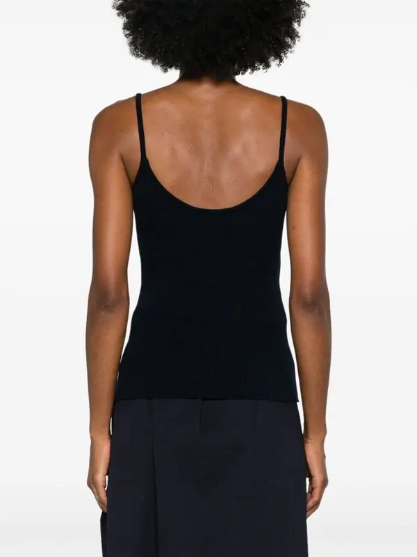 COURREGES Reedition Ribbed Tank Top - Blue