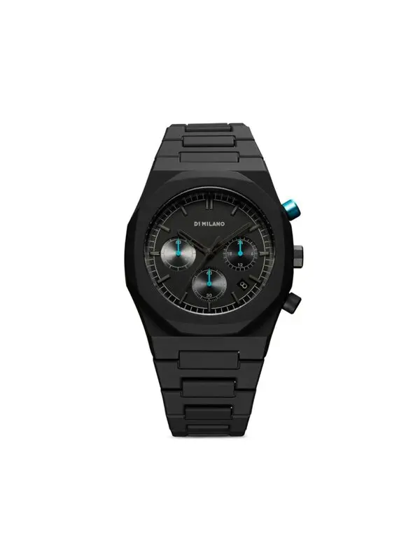 D1 MILANO 40.5mm Chronograph Watch - Black