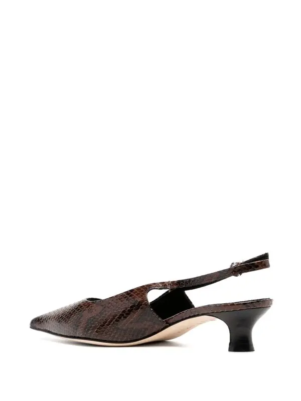 AeydĒ 50mm Catrina Pumps - Brown