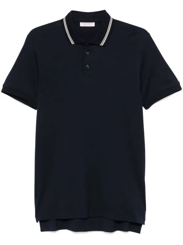 Orlebar Brown Dominic Ribbon Tippi Polo Shirt - Blue
