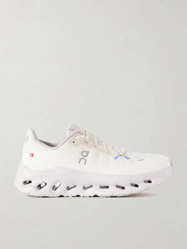 On Cloudtilt Stretch Recycled-knit Sneakers - White