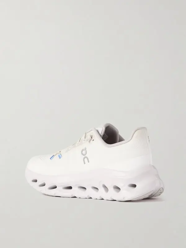 On Cloudtilt Stretch Recycled-knit Sneakers - White