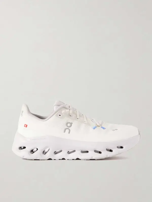 On Cloudtilt Stretch Recycled-knit Sneakers - White