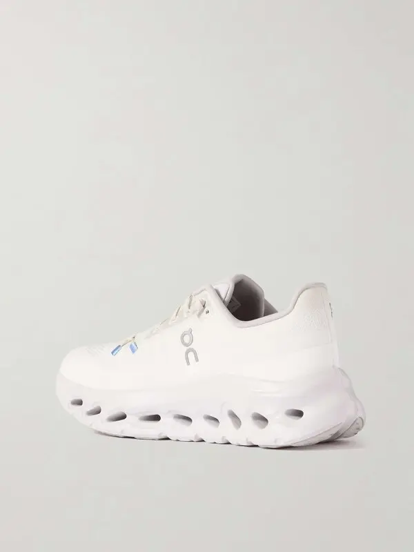 On Cloudtilt Stretch Recycled-knit Sneakers - White