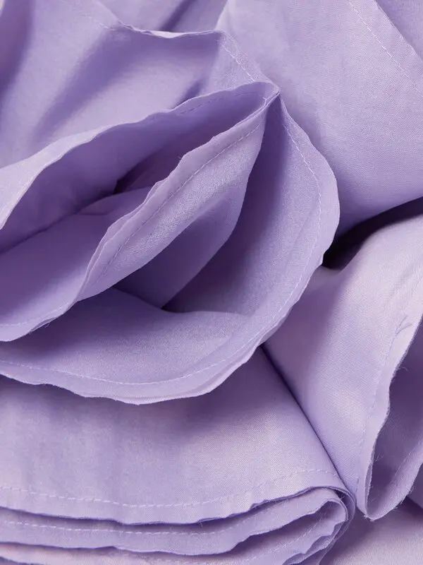 Aje Potion Spiral Appliquéd Ruched Crepe Mini Dress - Purple