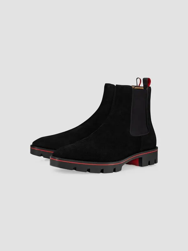 CHRISTIAN LOUBOUTIN Alpinosol Leather Ankle Booties