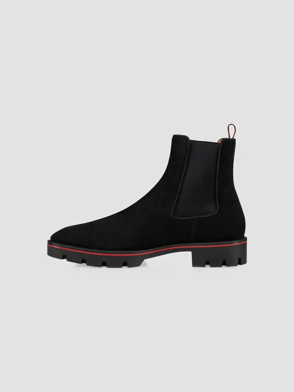 CHRISTIAN LOUBOUTIN Alpinosol Leather Ankle Booties