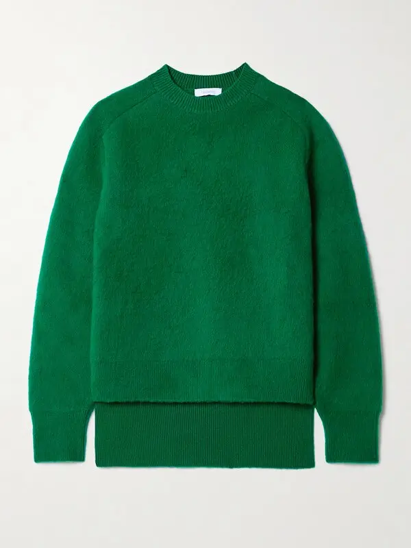 Rabanne Chain-embellished Brushed-wool Sweater
