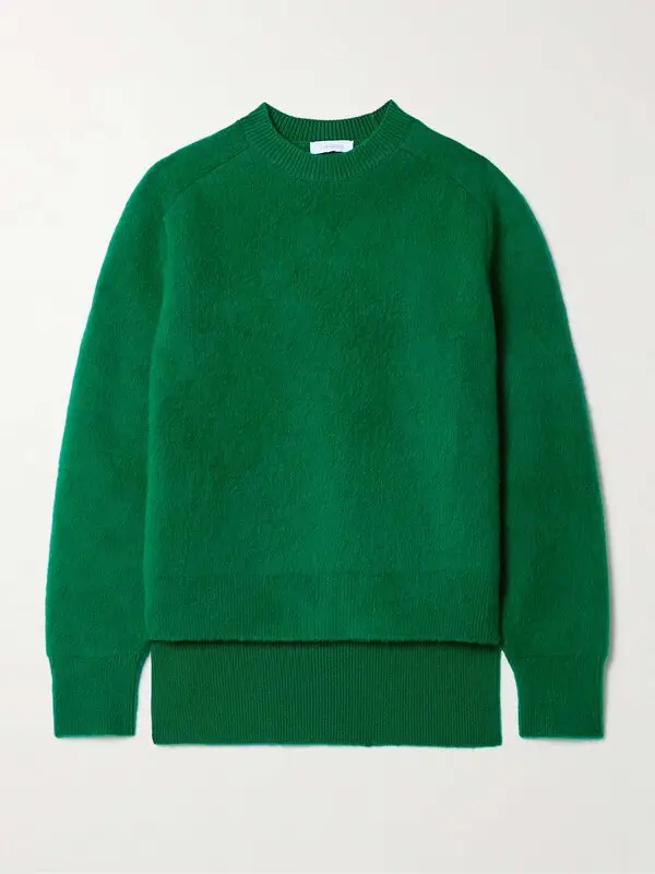 Rabanne Chain-embellished Brushed-wool Sweater
