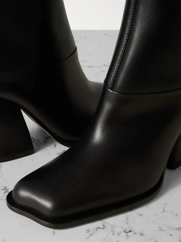 Loewe Onda Leather Ankle Boots