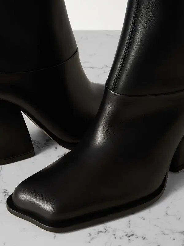 Loewe Onda Leather Ankle Boots