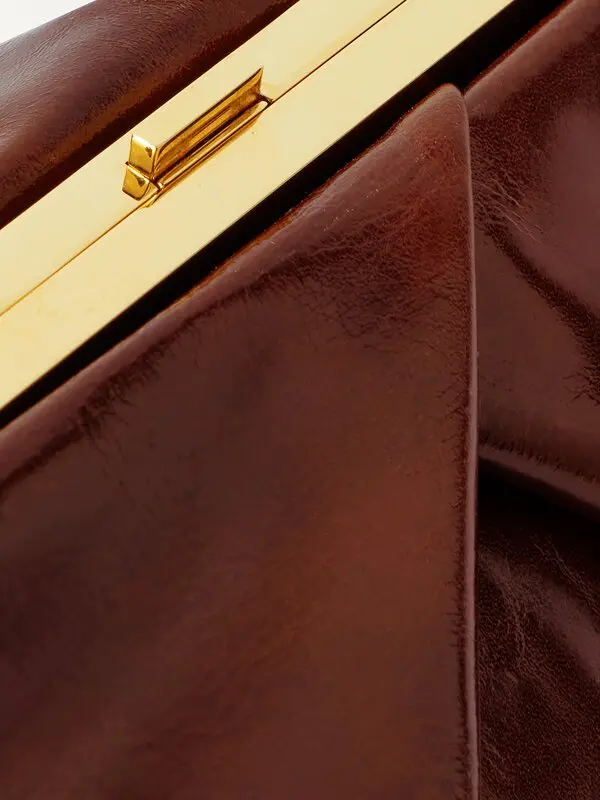Dries Van Noten Textured-leather Clutch