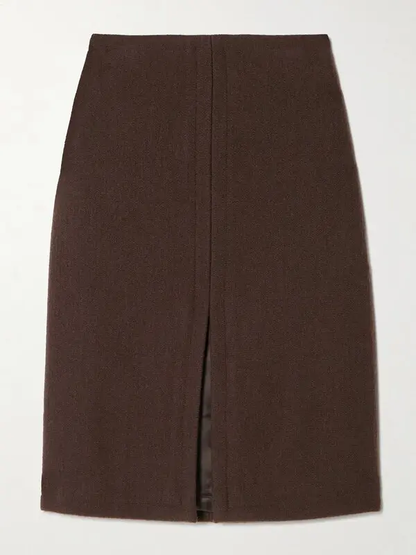 Dries Van Noten Wool Midi Skirt