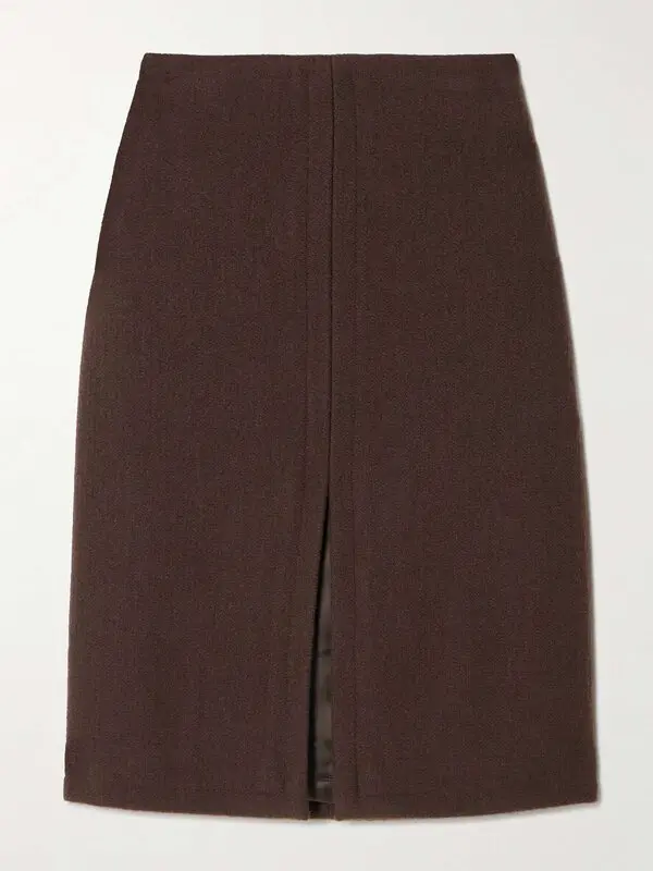 Dries Van Noten Wool Midi Skirt