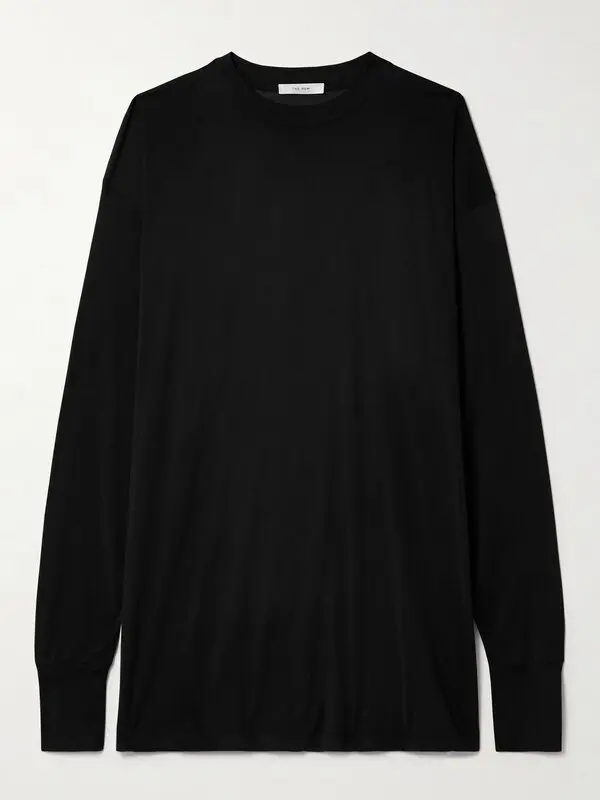 THE ROW Wapi Silk Top - Black