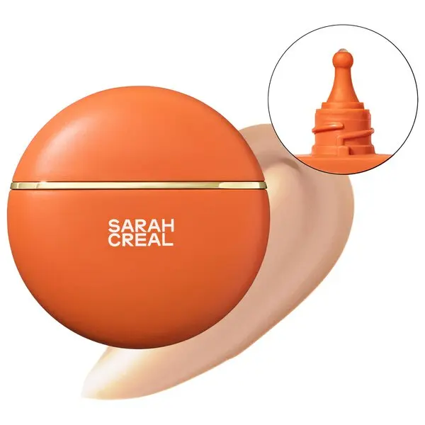 SARAH CREAL Brilliant Repair Shield Illuminating Broad Spectrum Face Mineral Sunscreen Serum Spf 50 - Staycation