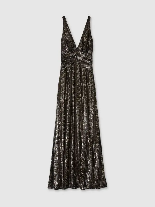 Halston Esra Sequin Maxi Dress