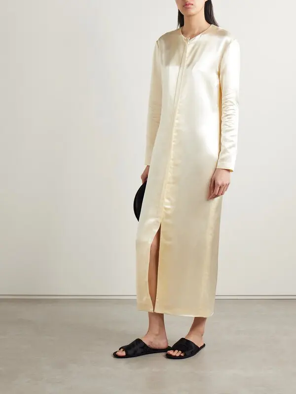 THE ROW Iside Satin Midi Dress