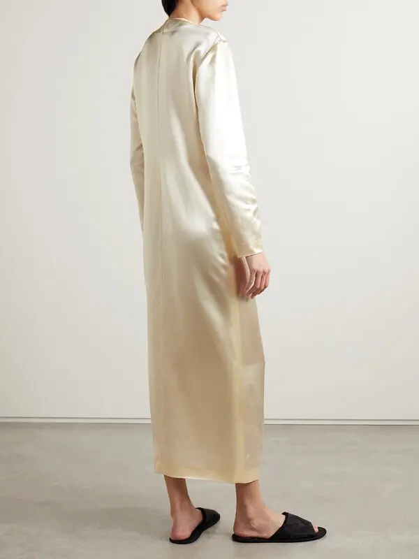 THE ROW Iside Satin Midi Dress