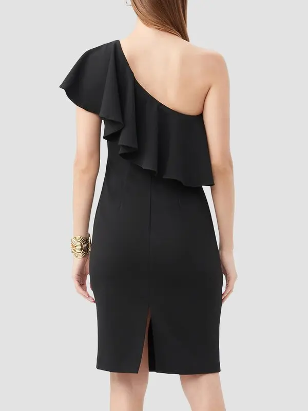 Trina Turk Luau Ruffled One-shoulder Dress