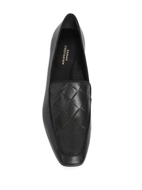 STUDIO CHOFAKIAN Debossed Leather Loafers