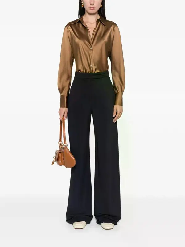 Vince Satin Shirt - Brown