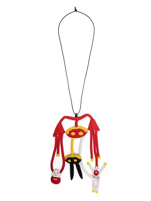 WALTER VAN BEIRENDONCK Cosmic Dance Jewel Necklace - Red