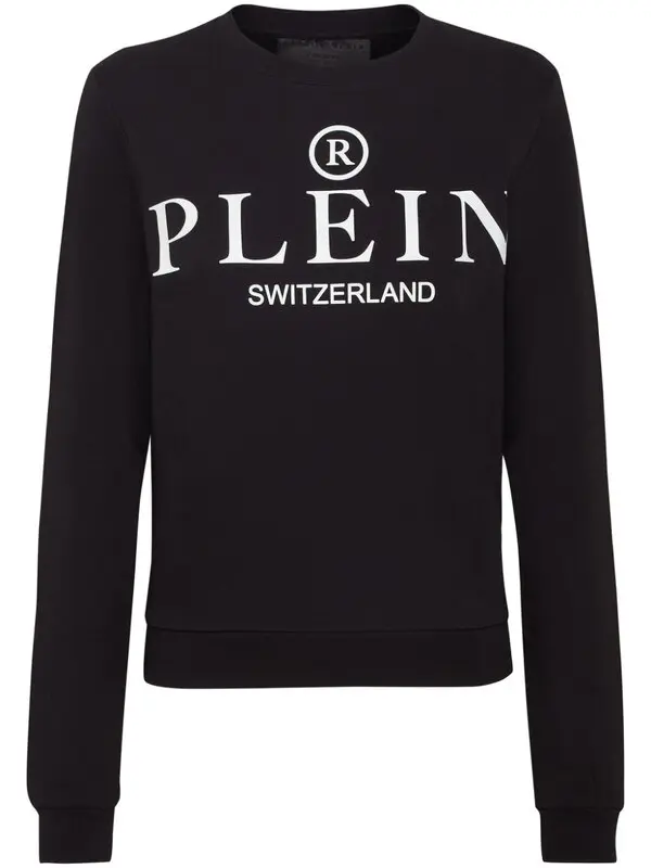 Philipp Plein Iconic Plein Long-sleeve Sweatshirt - Black