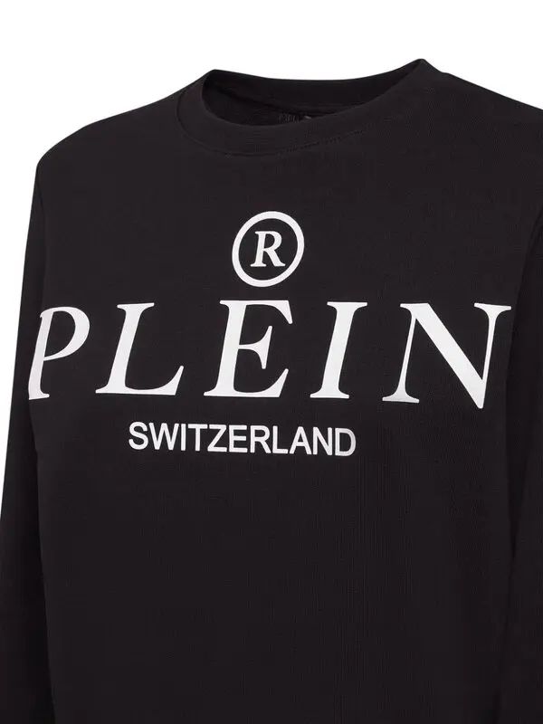 Philipp Plein Iconic Plein Long-sleeve Sweatshirt - Black