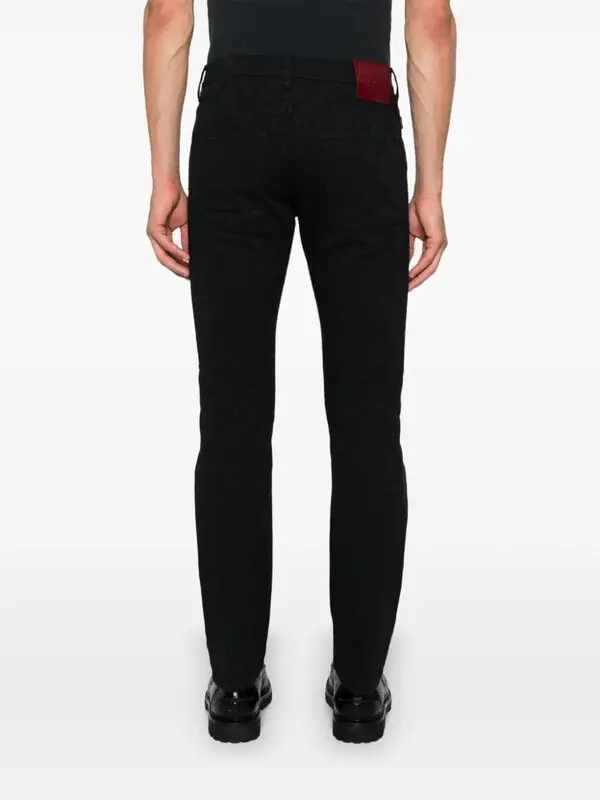 Gucci Gg Jacquard Skinny Jeans
