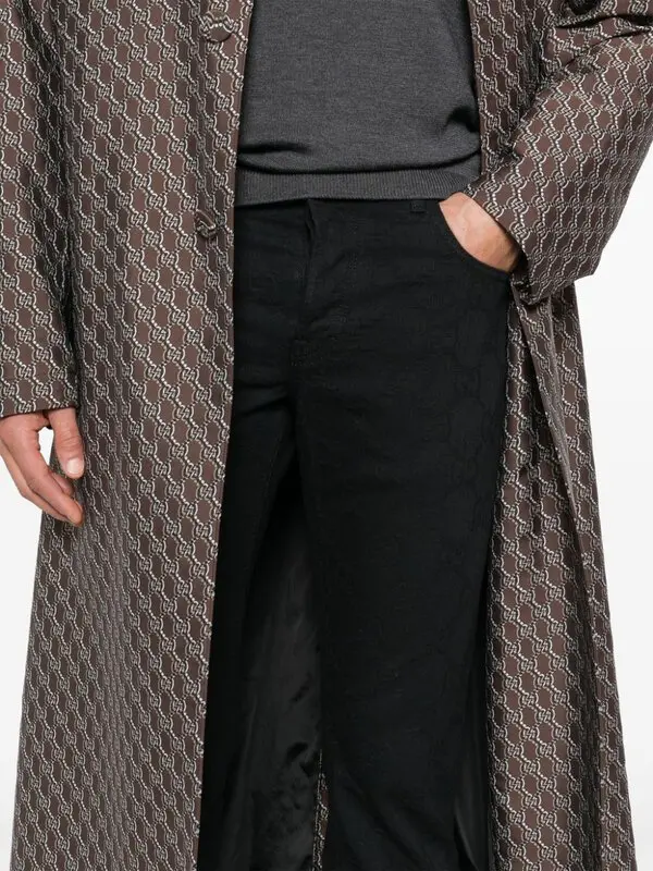 Gucci Gg Jacquard Skinny Jeans
