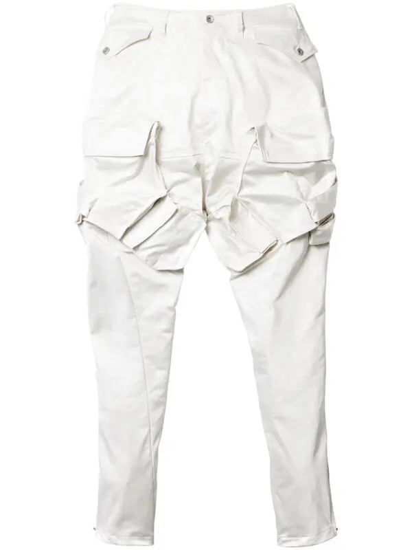 JULIUS Gasmask Cargo Trousers - Off White
