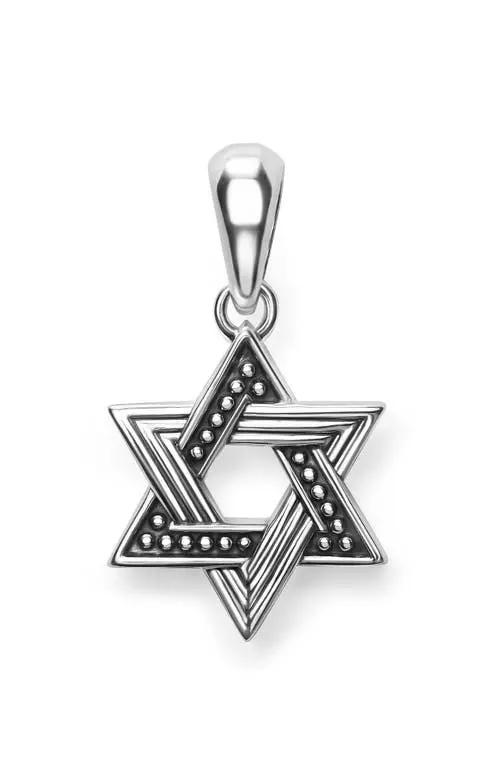 Lagos Anthem Star Of David Amulet - Silver