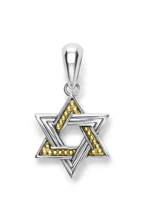 Lagos Anthem Star Of David Amulet - Two-tone