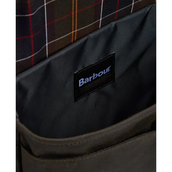 Barbour Field Wax Messenger Bag - Olive
